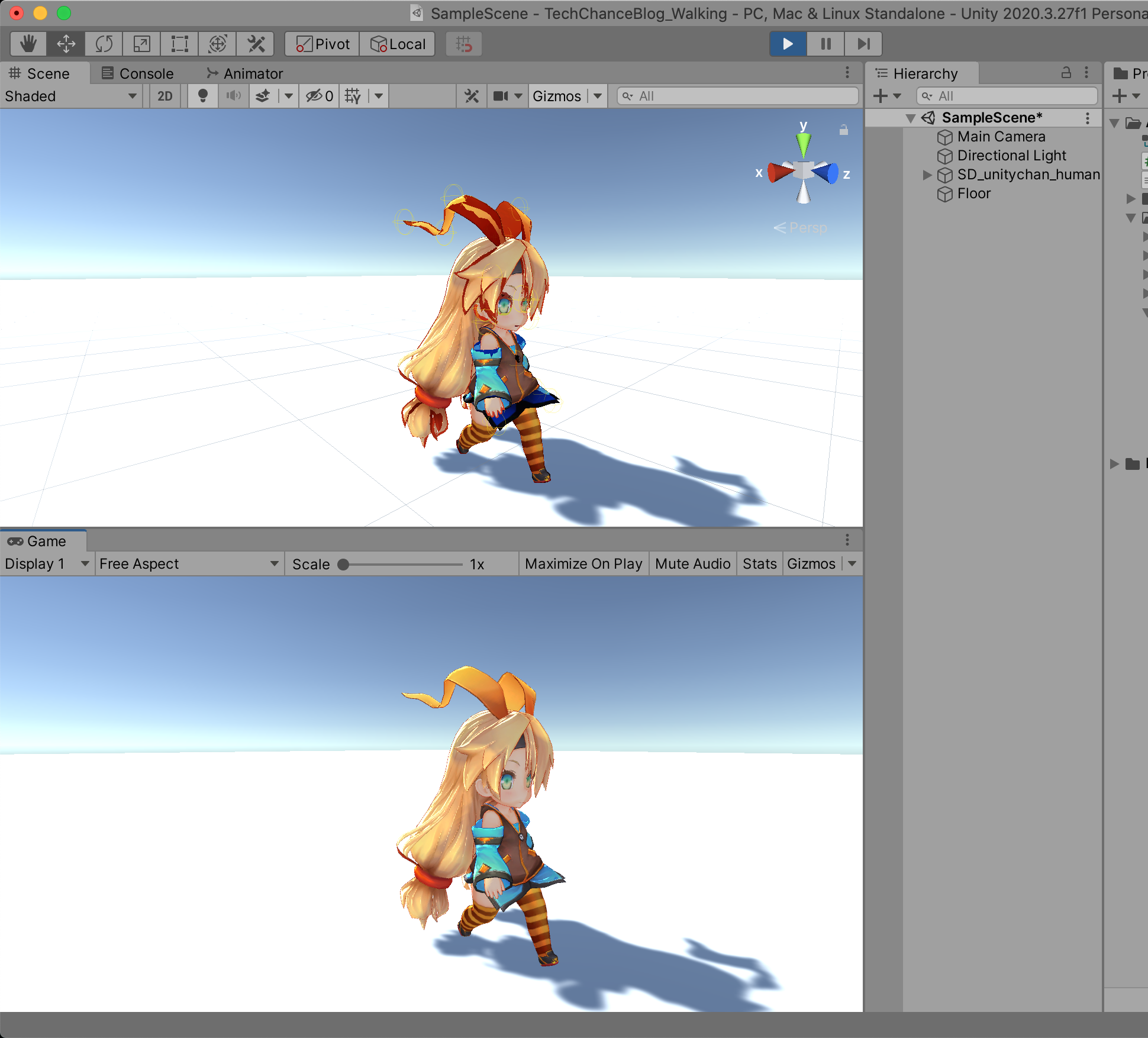 【第二弾】Unityでキャラクターを歩かせよう！【2025年版実装方法解説】 | TechChance! 公式ブログ